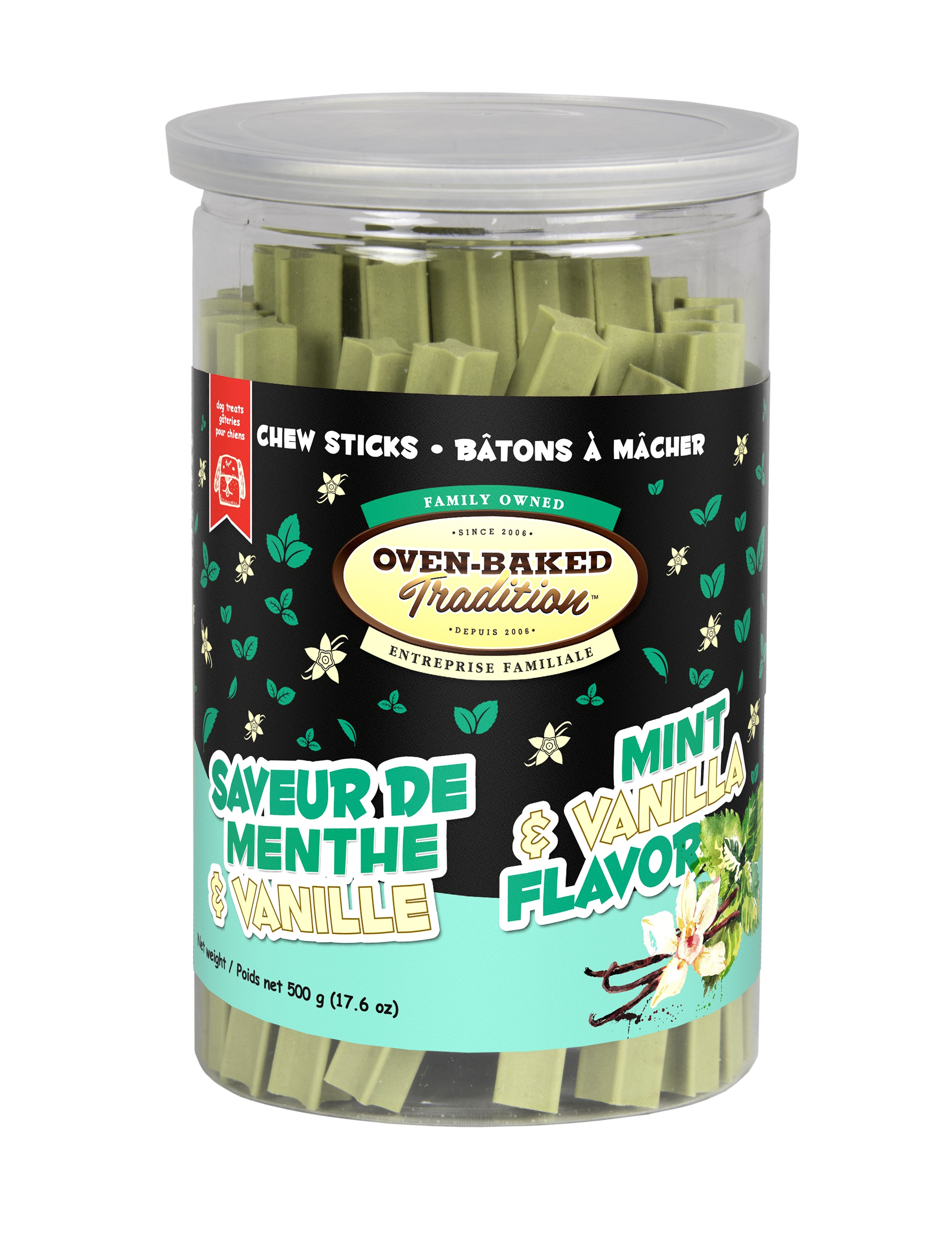 Oven Baked Dog Treats Dental Stix Vanilla Mint – Animo etc