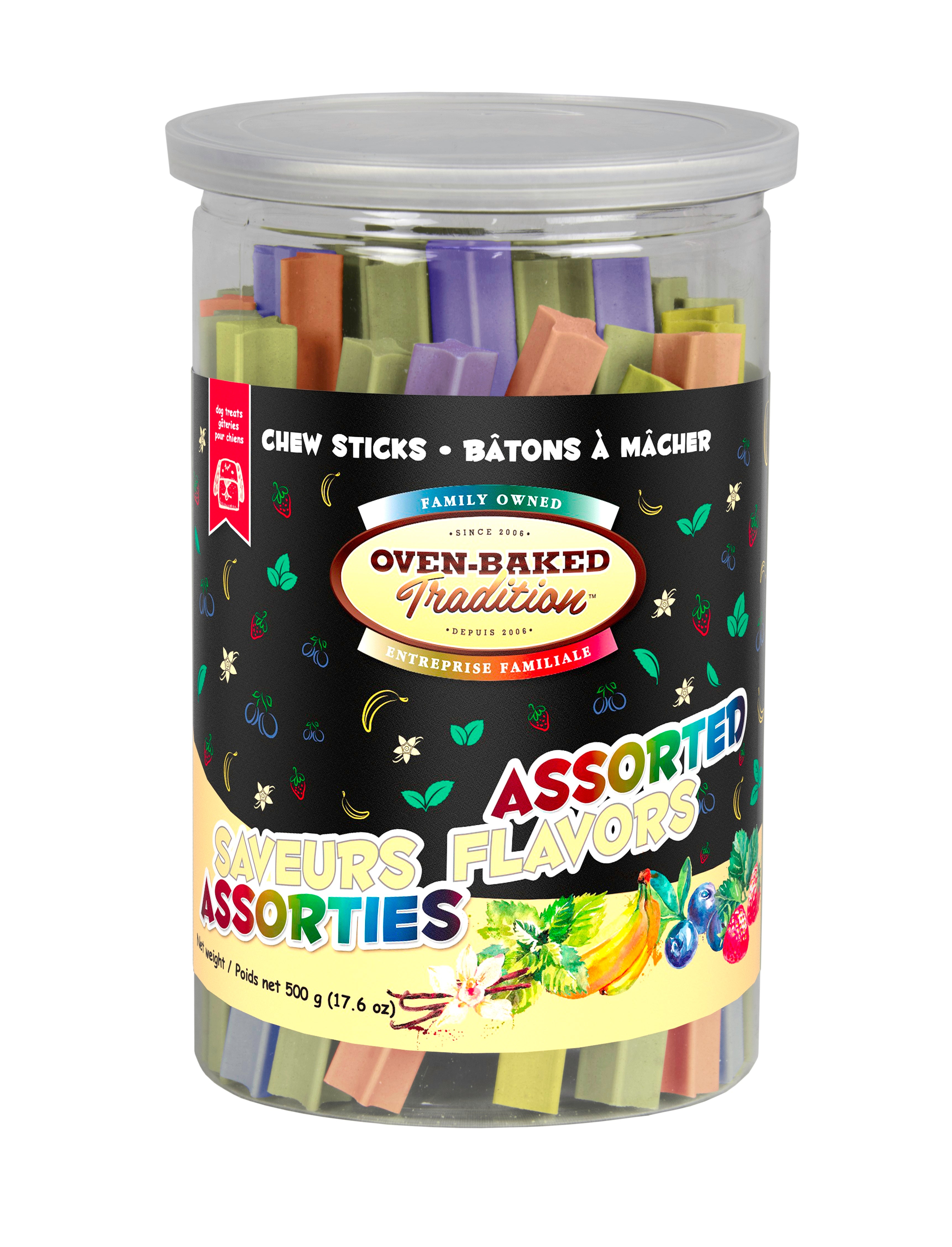 Oven Baked Dog Treats Dental Stix Variety Flavors – Animo etc