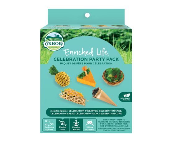 Oxbow Enriched Life Interactive Rodent Game "Celebration Party" Box Co ...