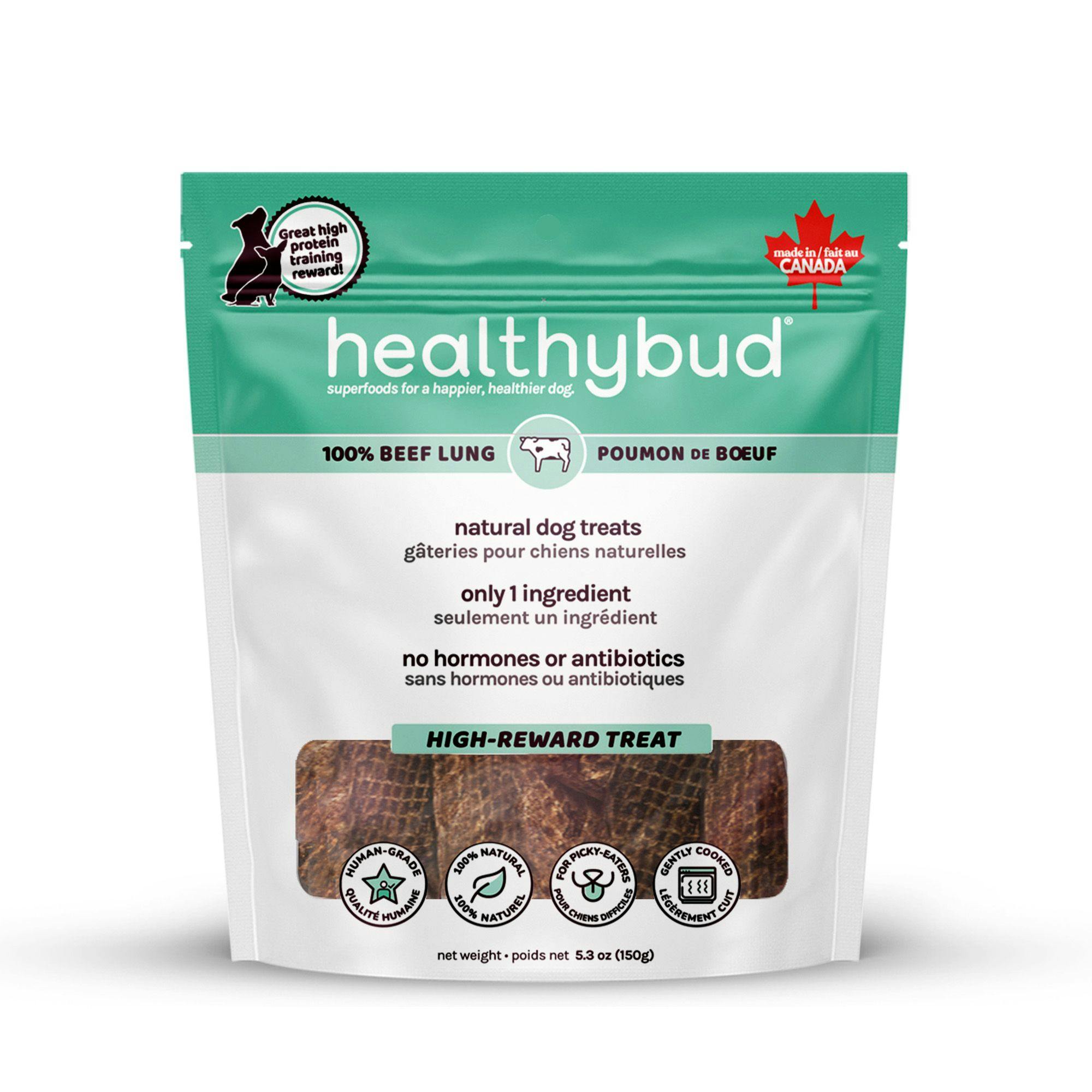 HealthyBud Dog Treats Beef Lung – Animo etc